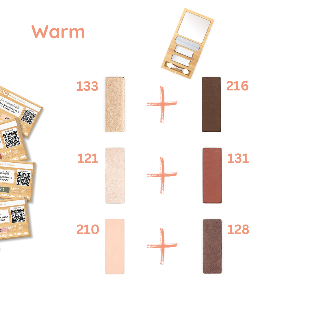 Recommended Duo Eyeshadow Palette Combinations - Zao Makeup UK