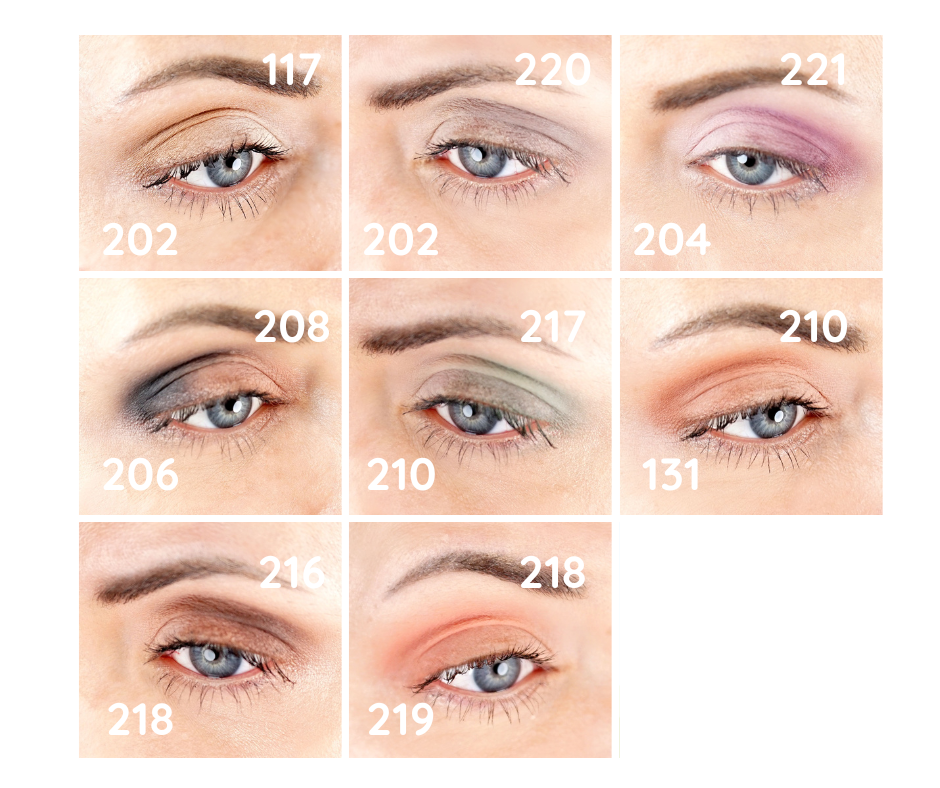 Eyeshadow Shades Visualised - Zao Makeup UK
