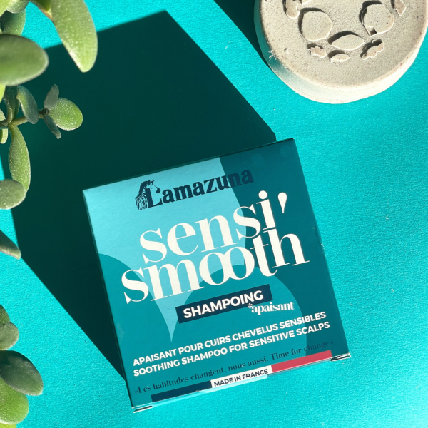 Lamazuna Sensi'Smooth Solid Shampoo for Sensitive Scalps - Zao Makeup UK
