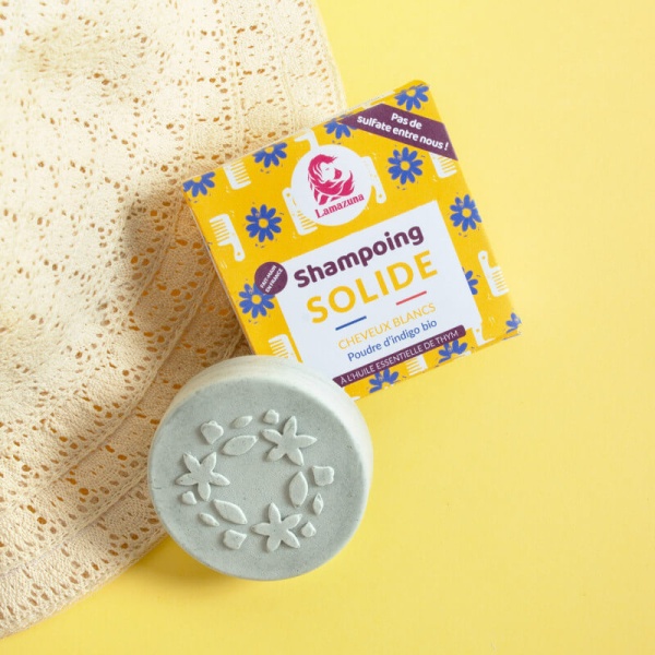 Lamzuna Solid Shampoo for White/Bleached Hair - Zao Makeup UK