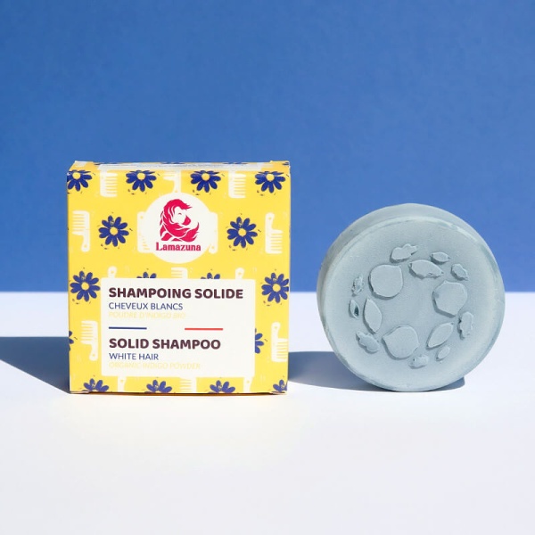 Lamzuna Solid Shampoo for White/Bleached Hair - Zao Makeup UK