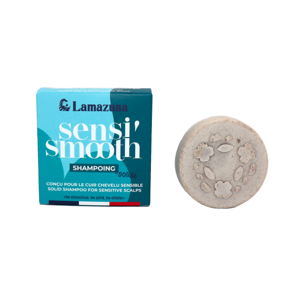 Lamazuna Sensi'Smooth Solid Shampoo for Sensitive Scalps - Zao Makeup UK