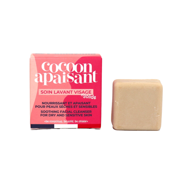 Lamazuna Cocoon Solid Cleanser for dry and sensitive skin - Zao Makeup UK